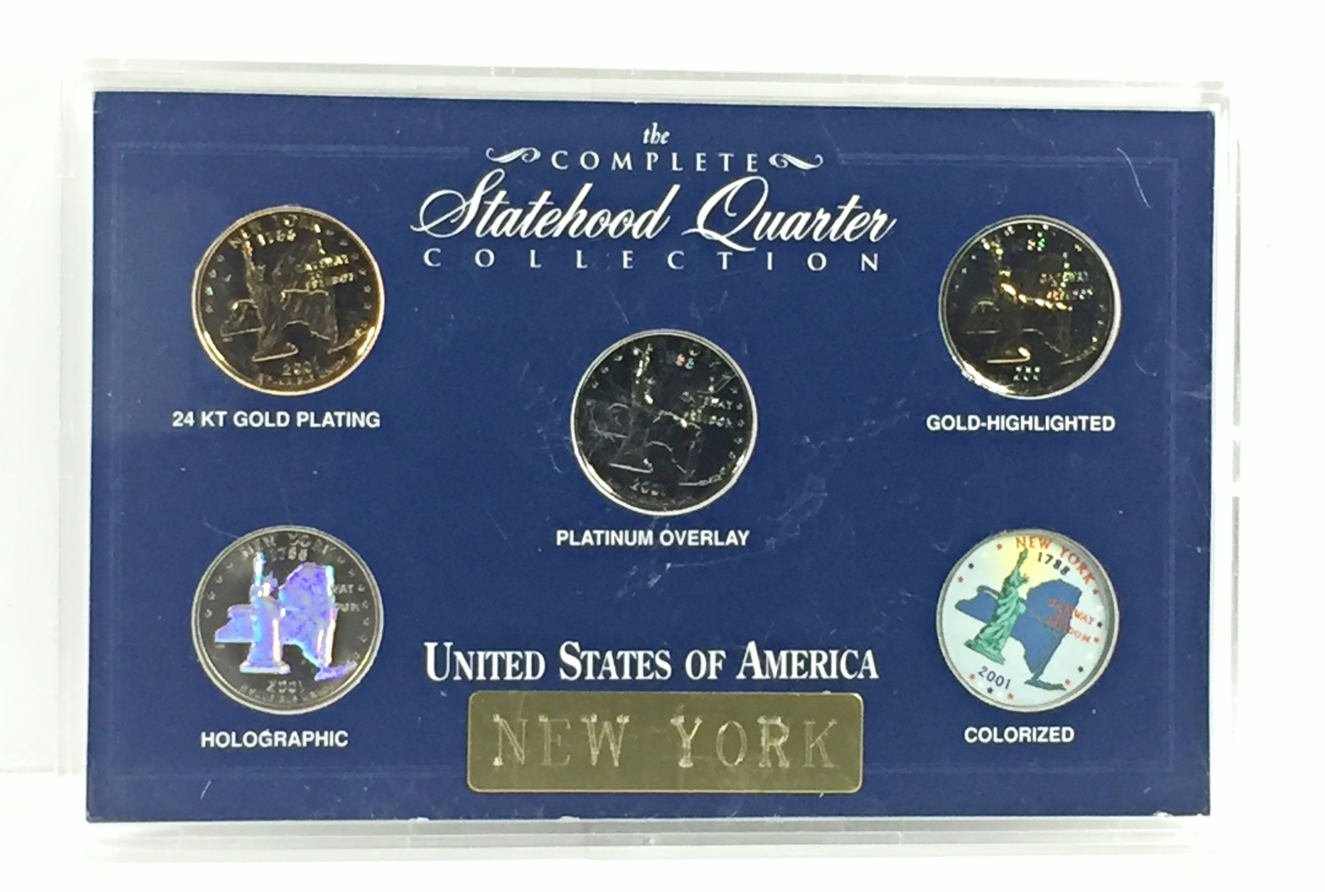 New York State Commemorative Quarters*24K Gold Layered, Highlighted ...