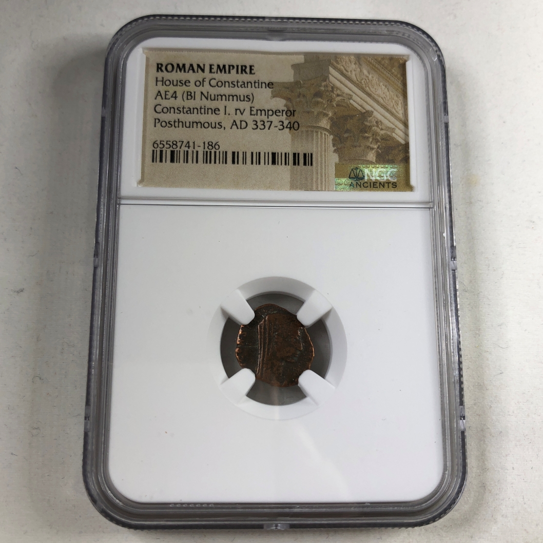 NGC Certified Ancient Roman Coin Posthumous | Property Room