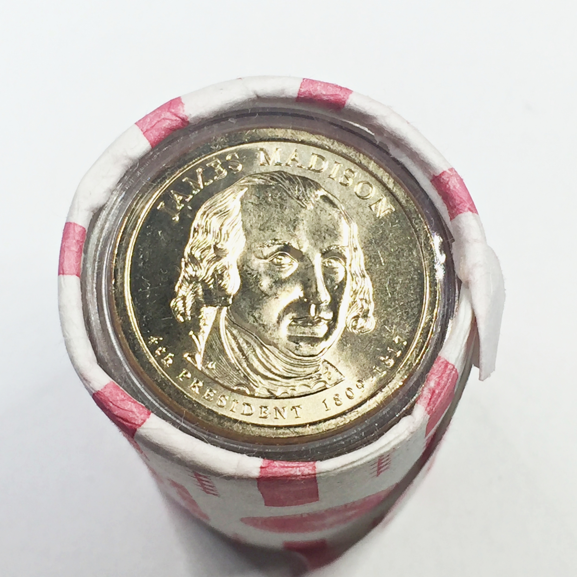 Official UNBROKEN Vault Roll of US Presidential Dollars*James Madison ...