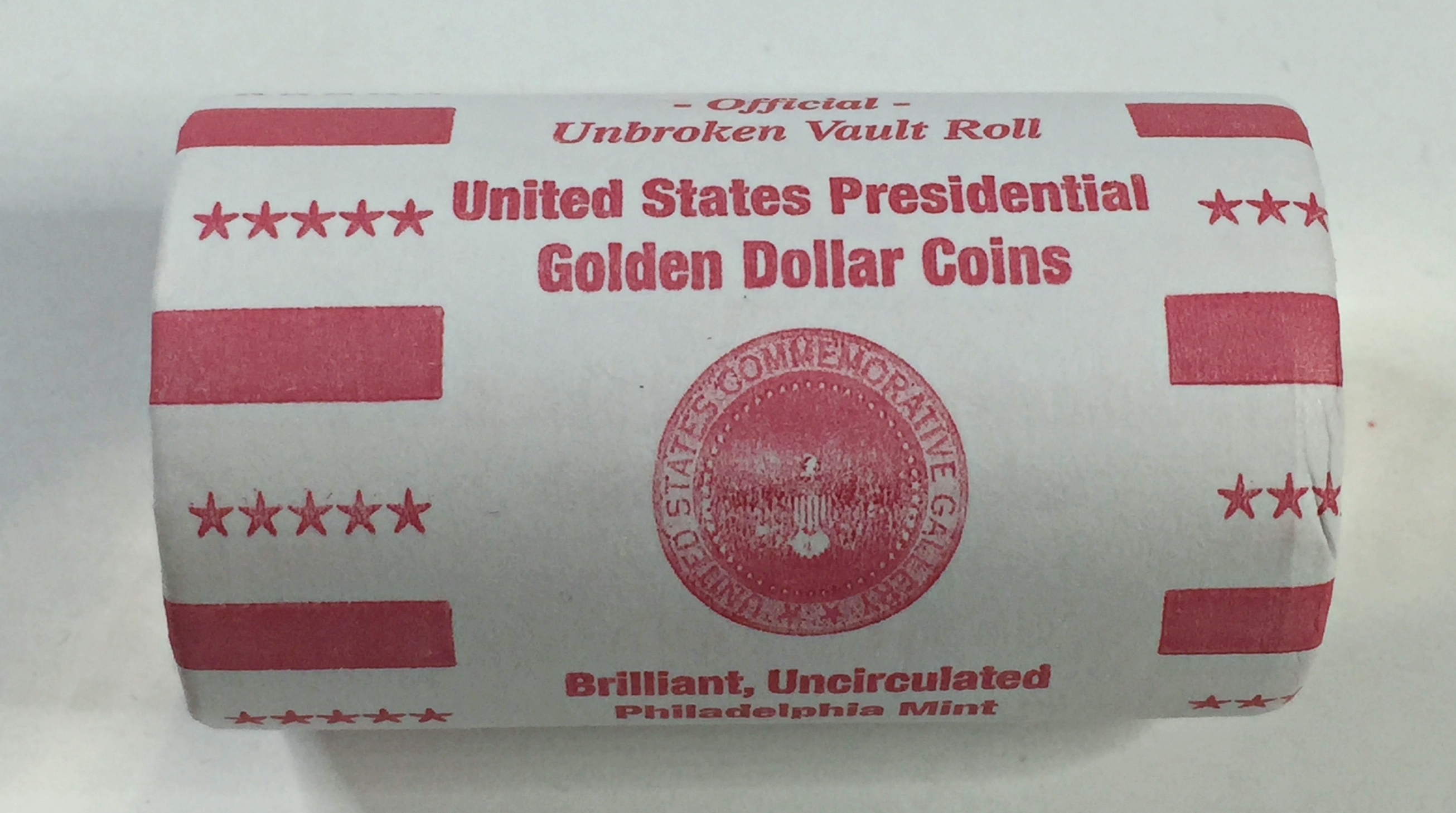 Official UNBROKEN Vault Roll of US Presidential Dollars*Philadelphia ...