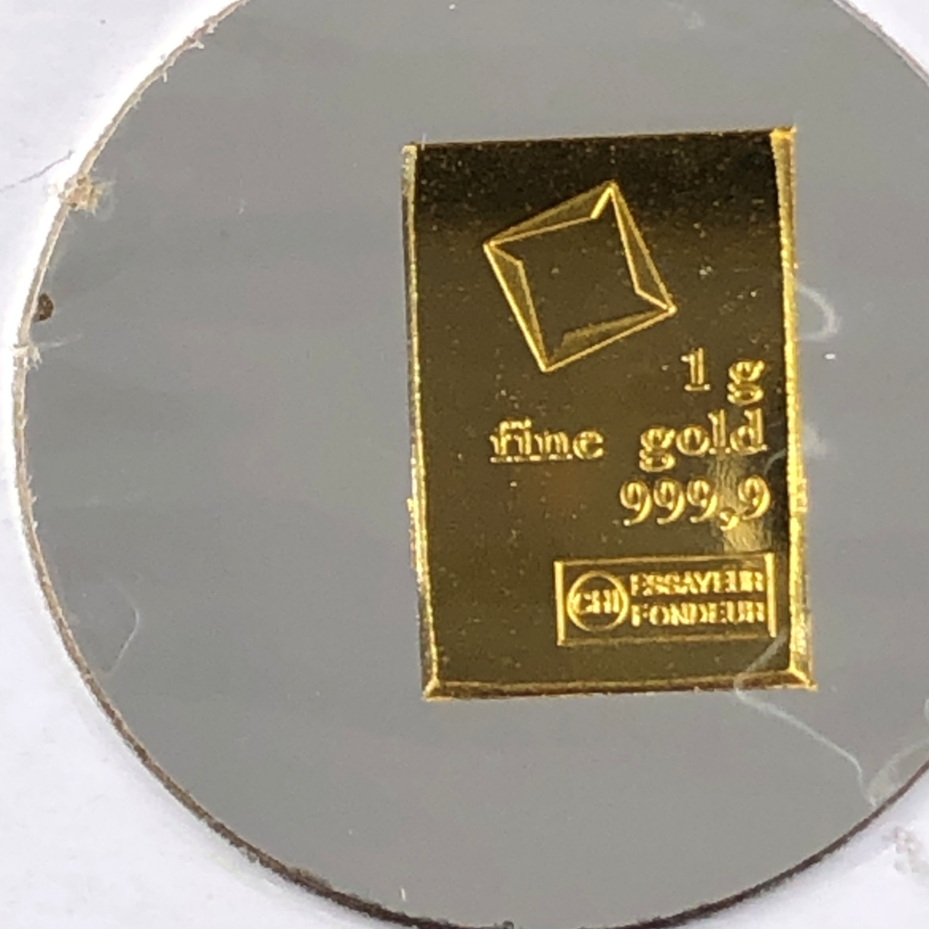 One (1) Gram .9999 Fine Gold Bar*CHI Assayer | Property Room