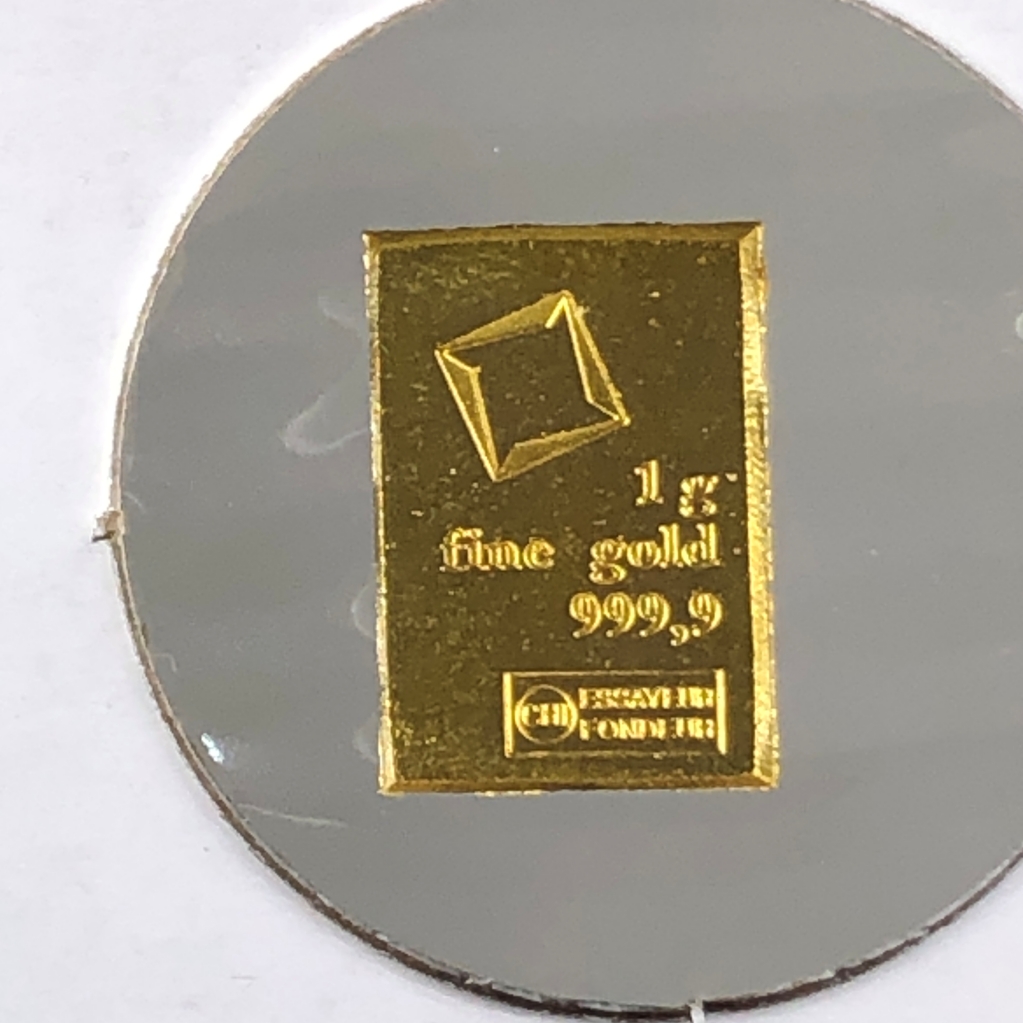 One (1) Gram .9999 Fine Gold Bar*CHI Assayer | Property Room