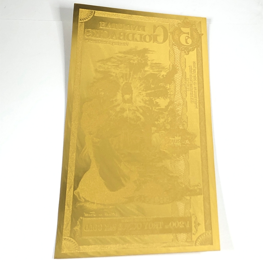 One 5 Utah Goldbacks*1/200 Troy Ounce of 24K Gold*For Circulation in ...