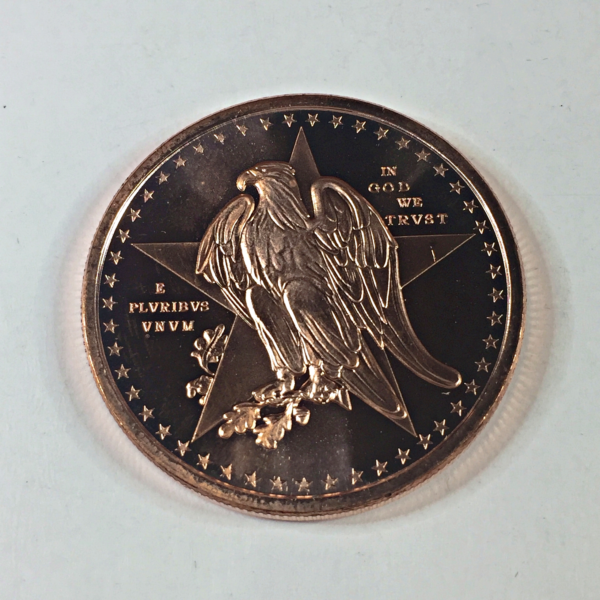 One Ounce .999 Fine Copper Round*Remember the Alamo*Proof | Property Room