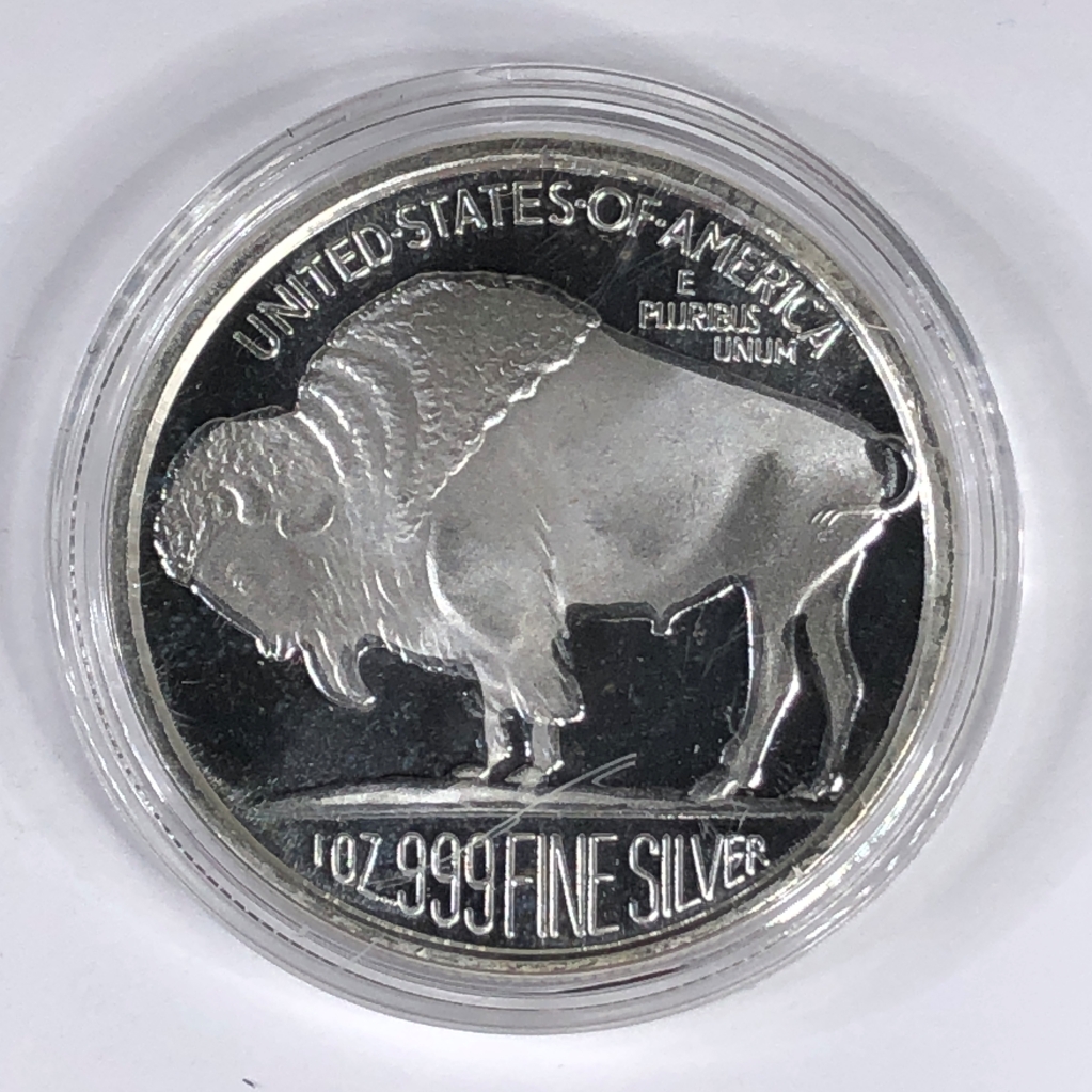 One Ounce .999 Fine Proof Silver Round*Buffalo Nickel Design*In ...