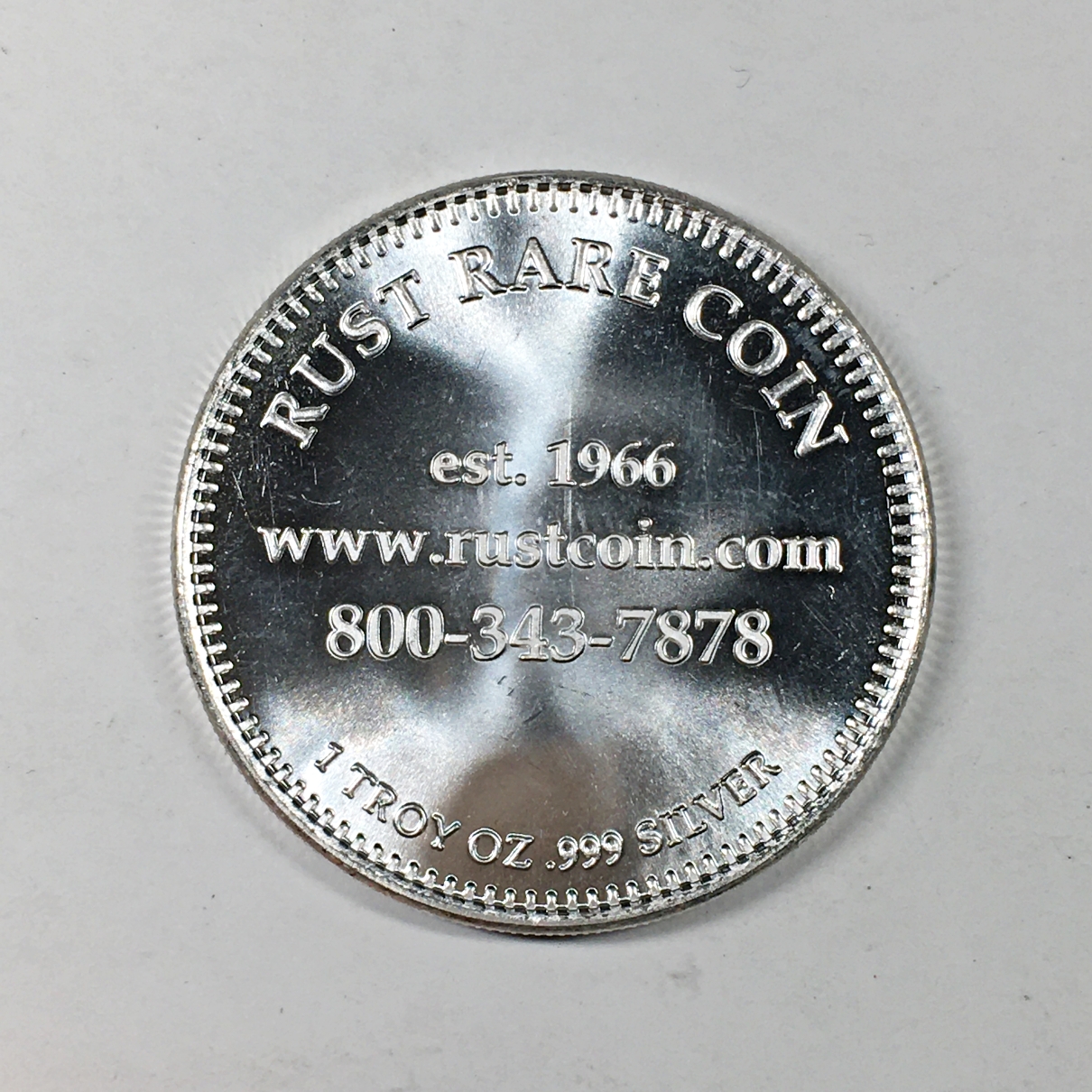 One Ounce .999 Fine Proof Silver Round*Rust Rare Coin | Property Room