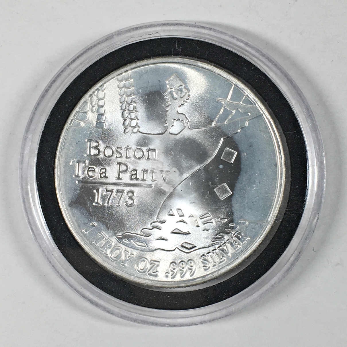 One Ounce .999 Fine Proof Silver Round*Snake-Don't Tread On Me/Boston ...