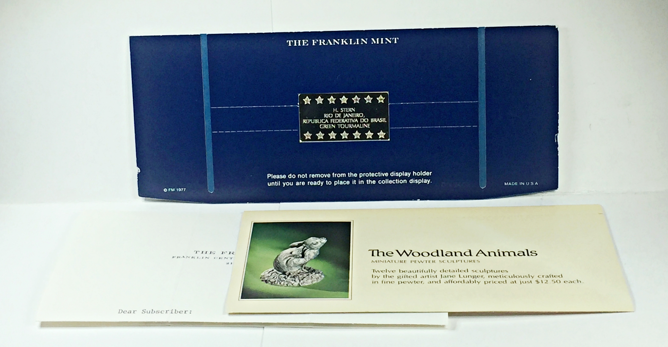 One Ounce Proof Sterling Silver Gem-Ingot with Green Tourmaline Gem*H ...