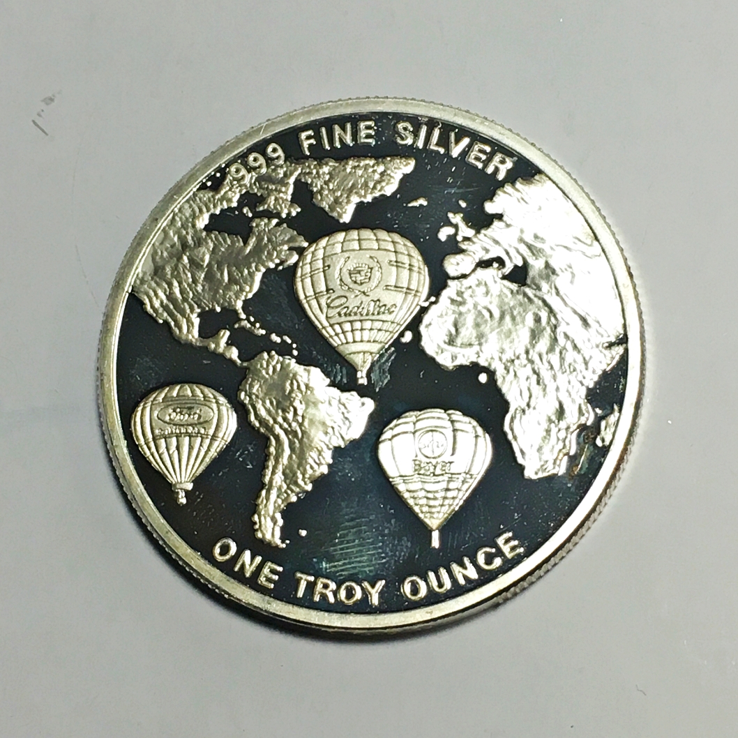 One Troy Ounce .999 Fine Proof Silver Round Highlighted in 24K Gold ...