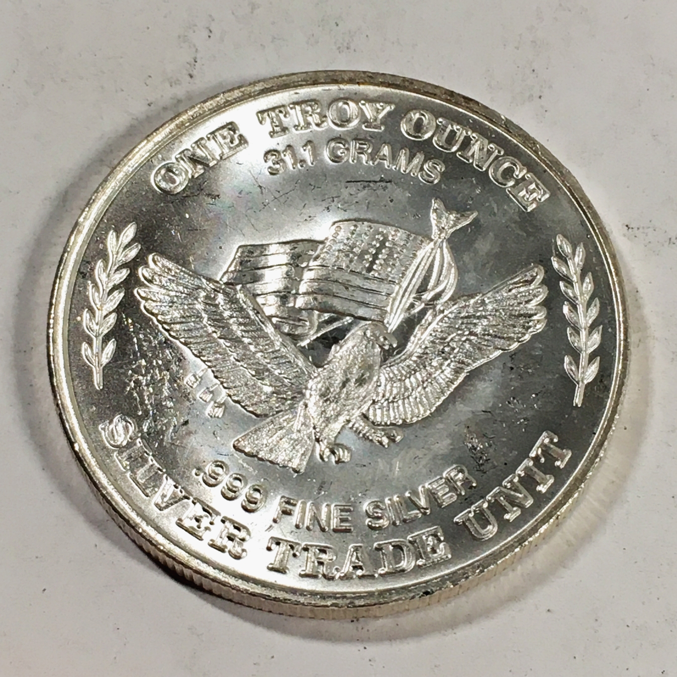 One Troy Ounce .999 Fine Proof Silver Round*Minted From US Strategic ...