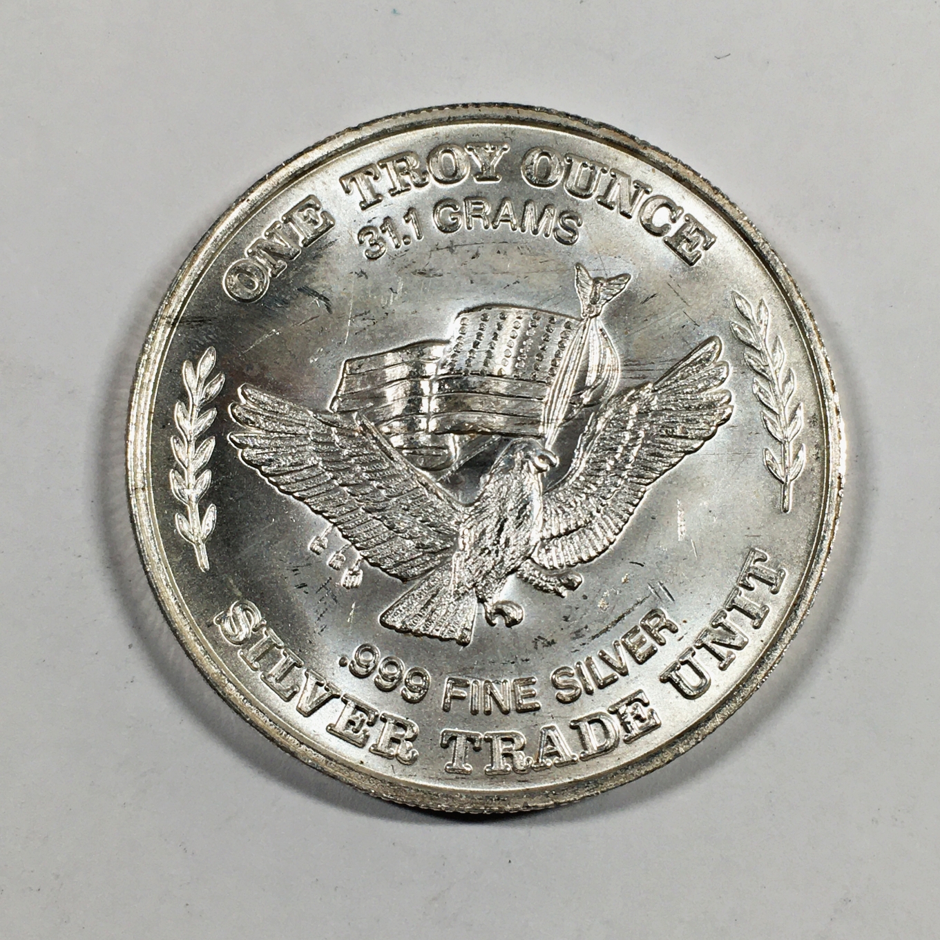 One Troy Ounce .999 Fine Proof Silver Round*Minted From US Strategic ...