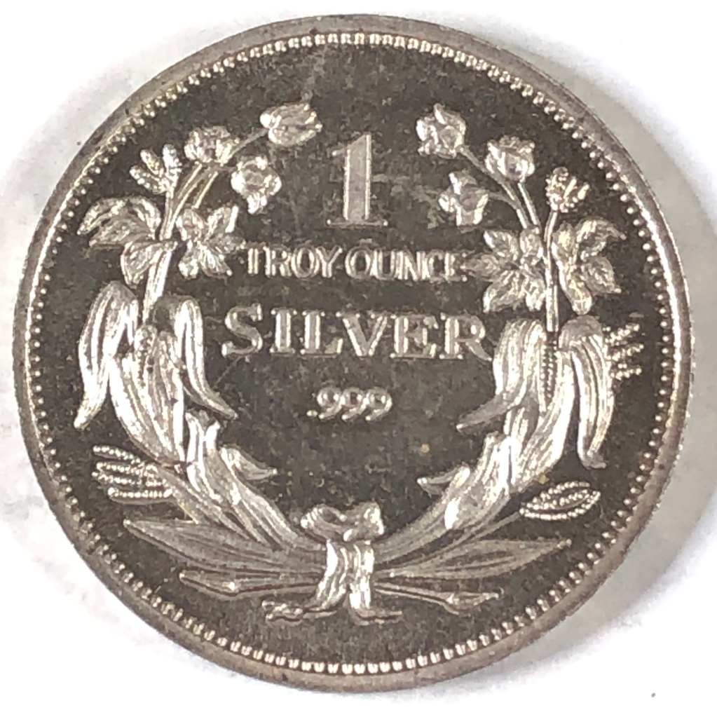 One Troy Ounce .999 Fine Proof Silver Round*Seated Liberty Design ...