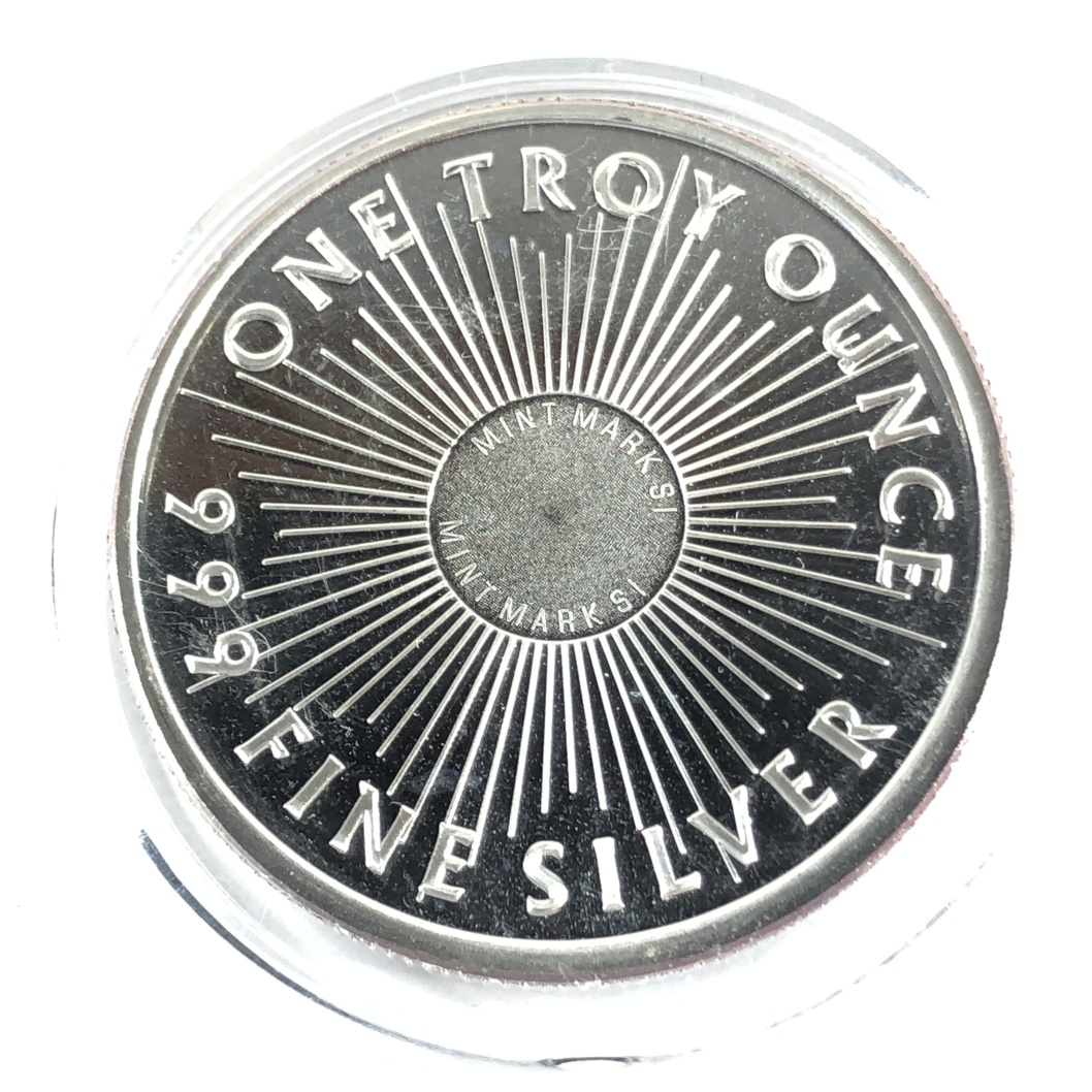One Troy Ounce .999 Fine Proof Silver Round*Sunshine Minting*In Capsule ...