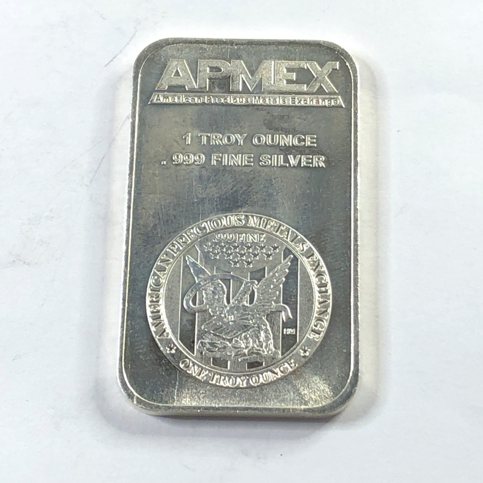 One Troy Ounce .999 Fine Silver Bar*APMEX | Property Room