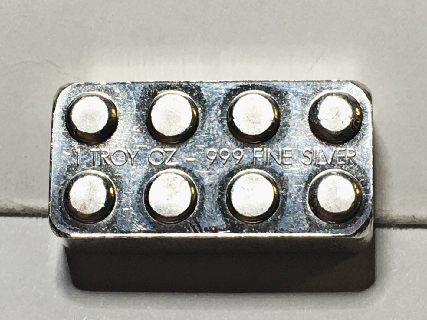 One Troy Ounce .999 Fine Silver Bar*Stackable/Lego | Property Room