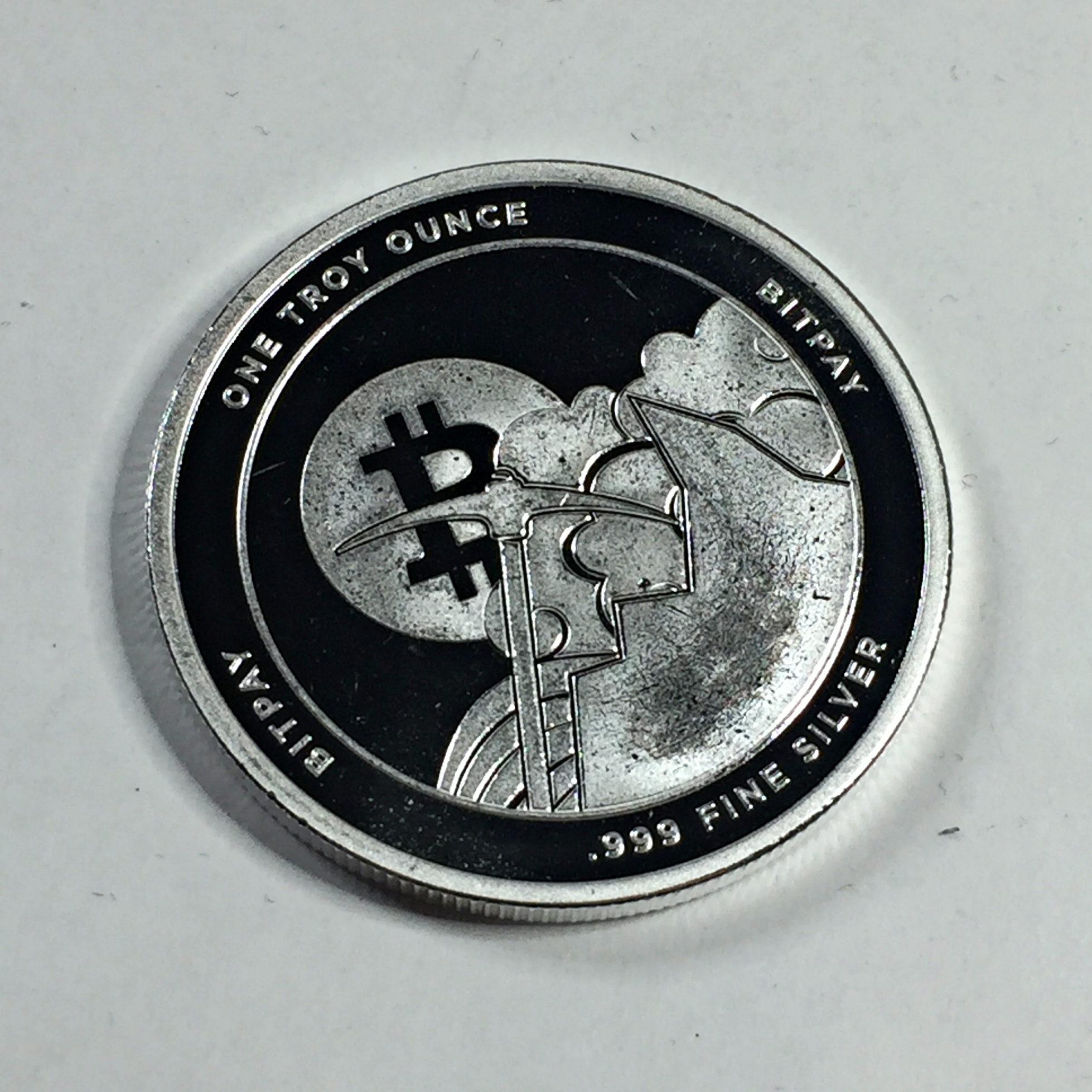 One Troy Ounce .999 Fine Silver BITCOIN*The Evolution Of Money*Bitpay ...