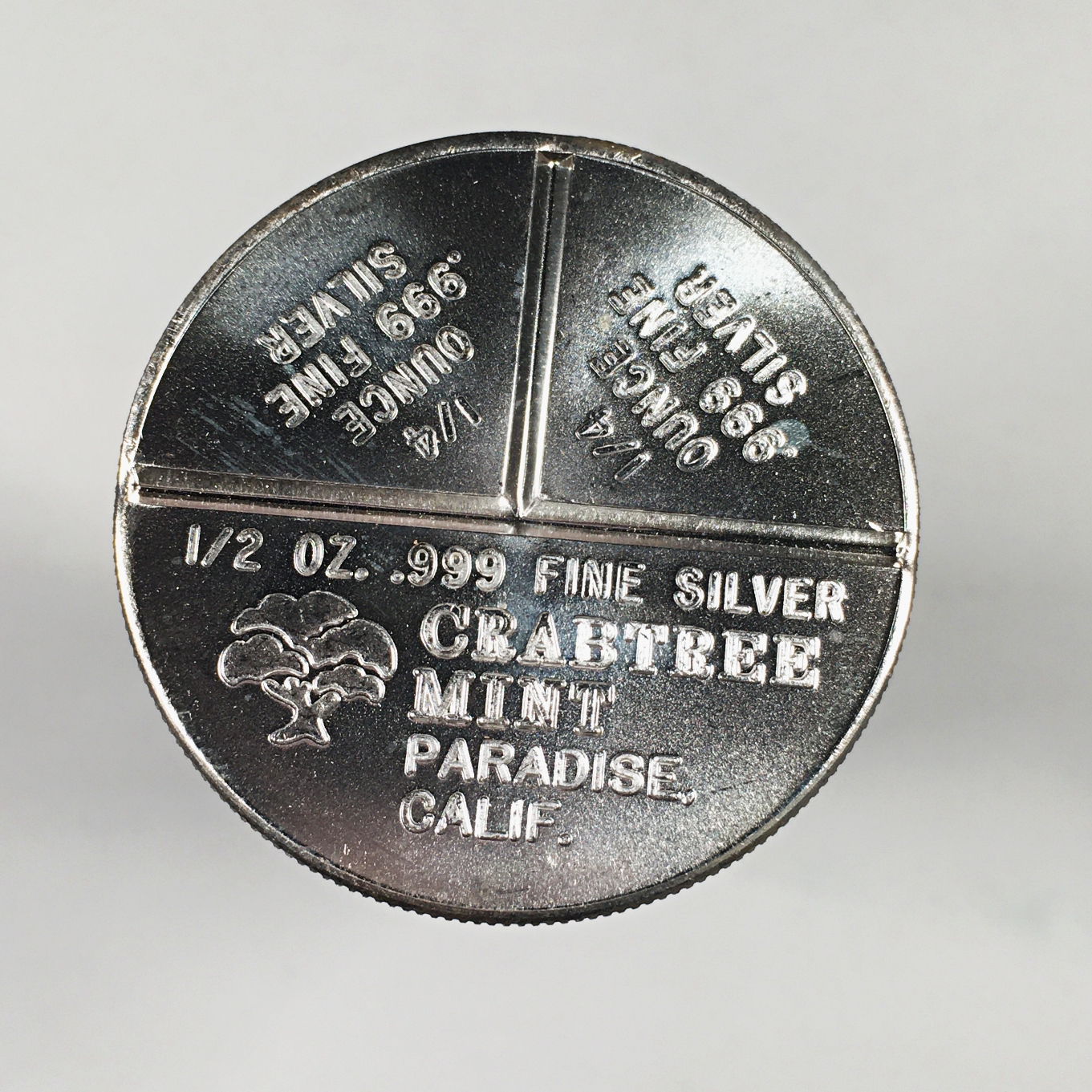 One Troy Ounce .999 Fine Silver Breaker Round*Crabtree Mint*Paradise ...