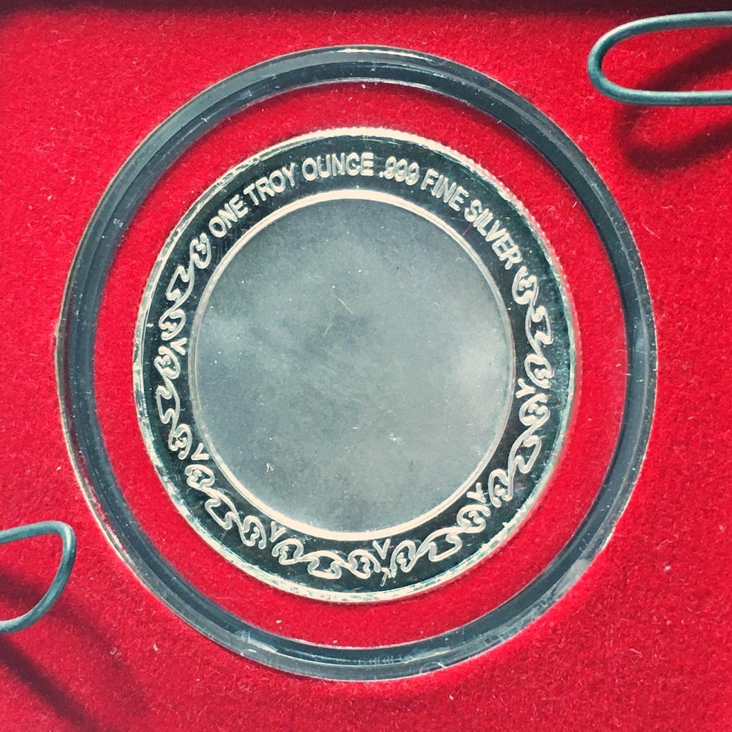 One Troy Ounce .999 Fine Silver Round Commemorating Fire Services ...