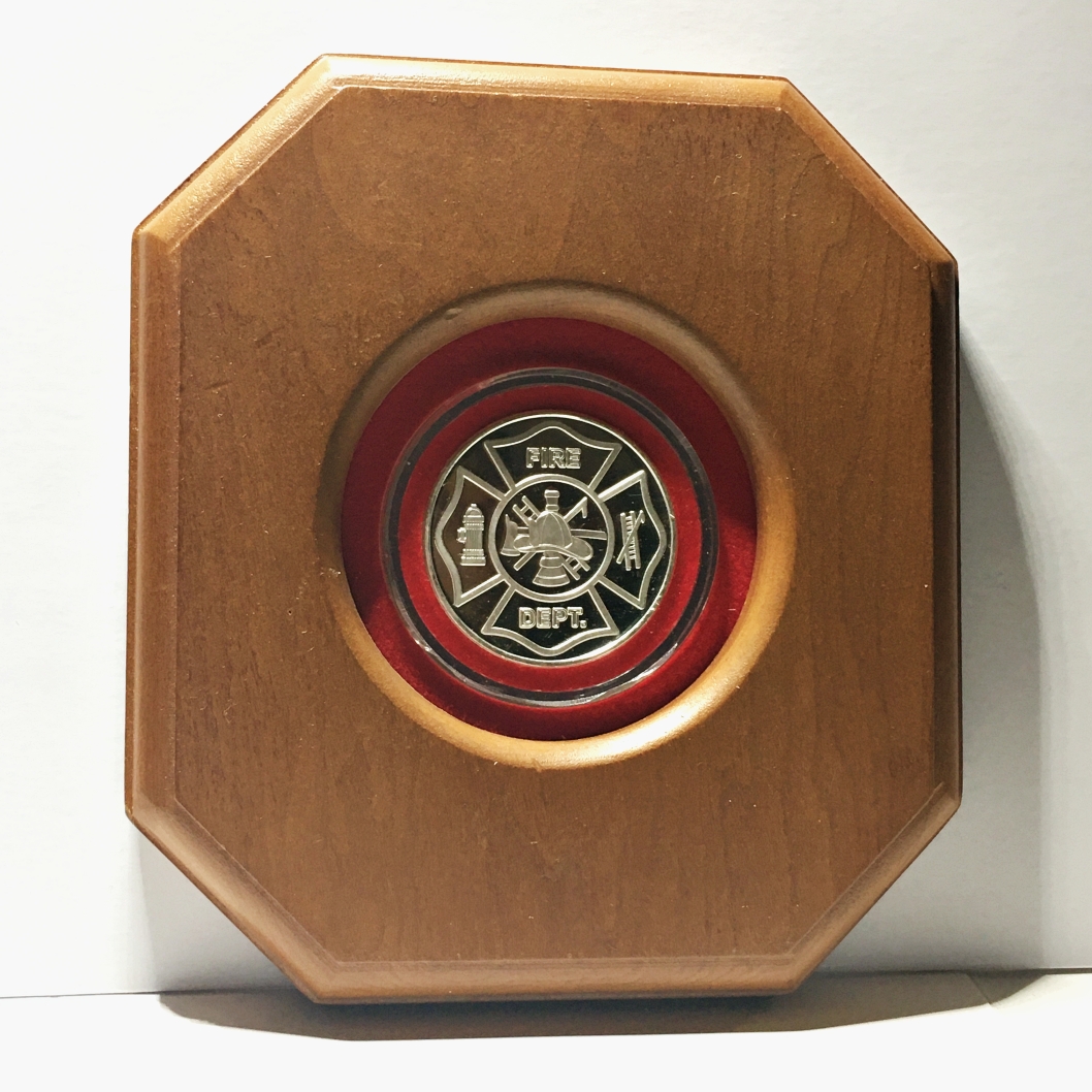 One Troy Ounce .999 Fine Silver Round Commemorating Fire Services ...