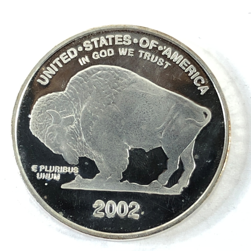 One Troy Ounce .999 Fine Silver Round*2002 Buffalo Nickel Design ...