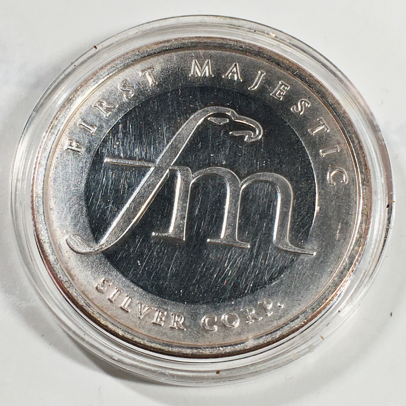 One Troy Ounce .999 Fine Silver Round*First Majestic Silver Corp.*In ...
