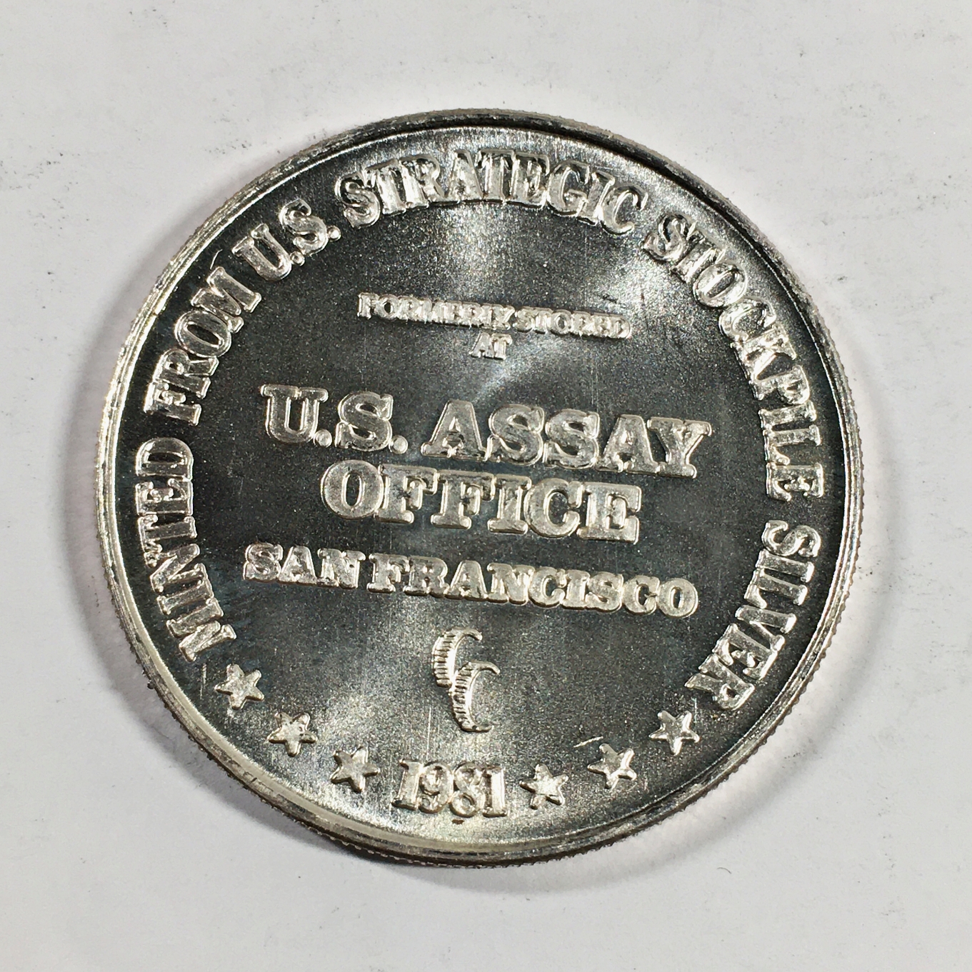 One Troy Ounce .999 Fine Silver Round*Minted From the US Strategic ...