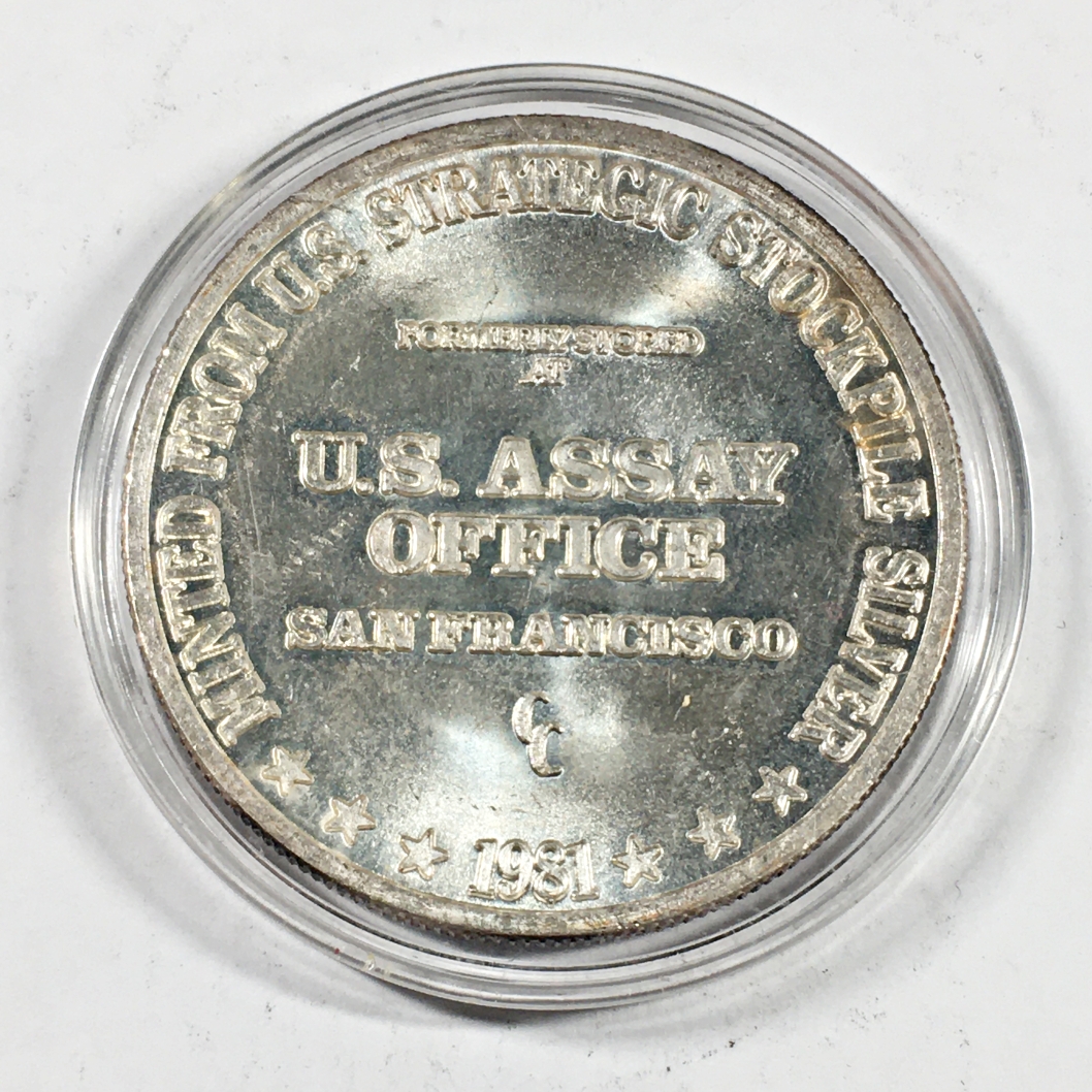 One Troy Ounce .999 Fine Silver Round*Minted From US Strategic ...
