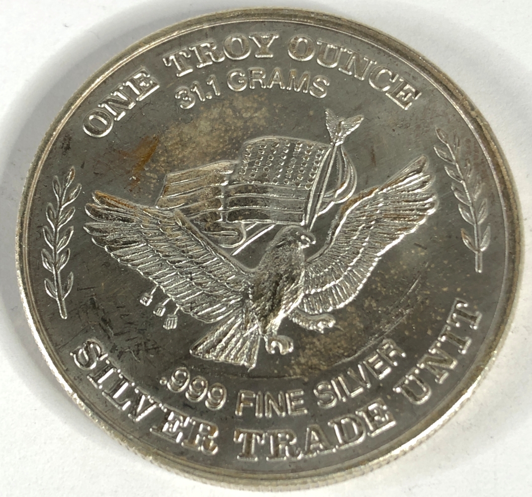 One Troy Ounce .999 Fine Silver Round*Minted From US Strategic ...