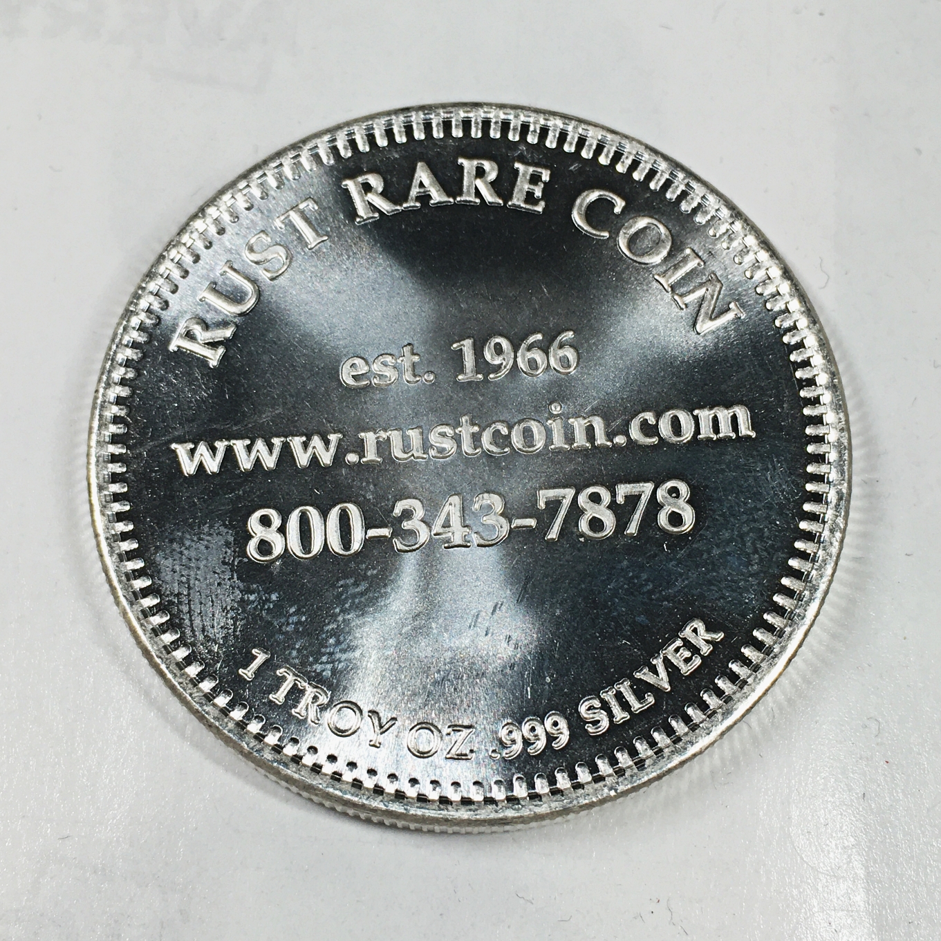 One Troy Ounce .999 Fine Silver Round*Rust Rare Coin | Property Room