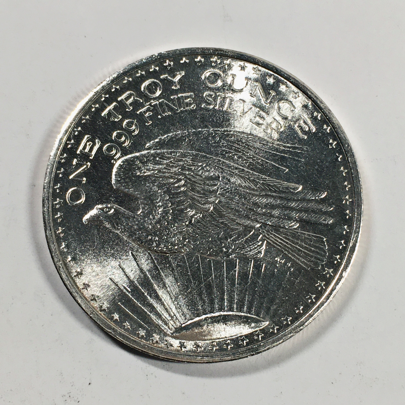 One Troy Ounce .999 Fine Silver Round*Saint Gaudens Design | Property Room