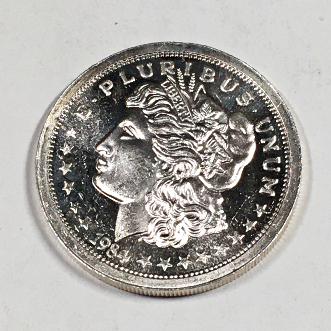 One Troy Ounce .999 Fine Silver Round*Silver Trade Unit*Morgan Dollar ...