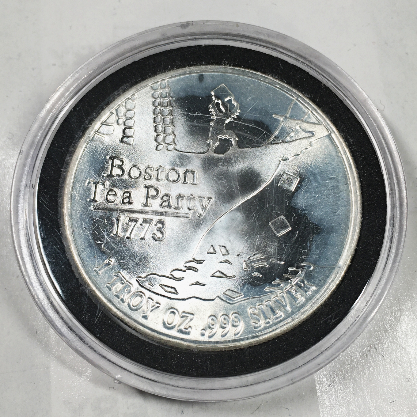 One Troy Ounce .999 Fine Silver Round*Snake*Don't Tread On Me*Boston ...