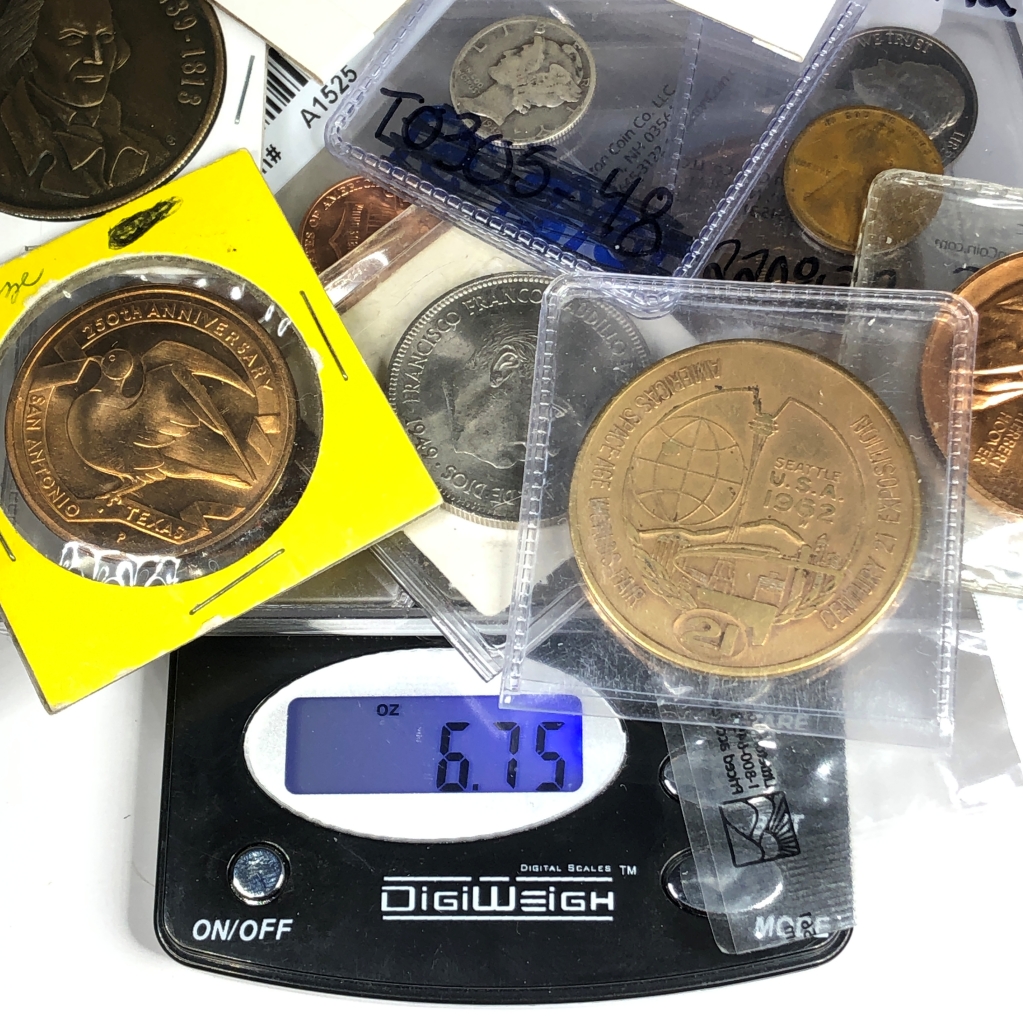 Over 6-1/2oz. Coins, Silver Coins, Tokens and More | Property Room