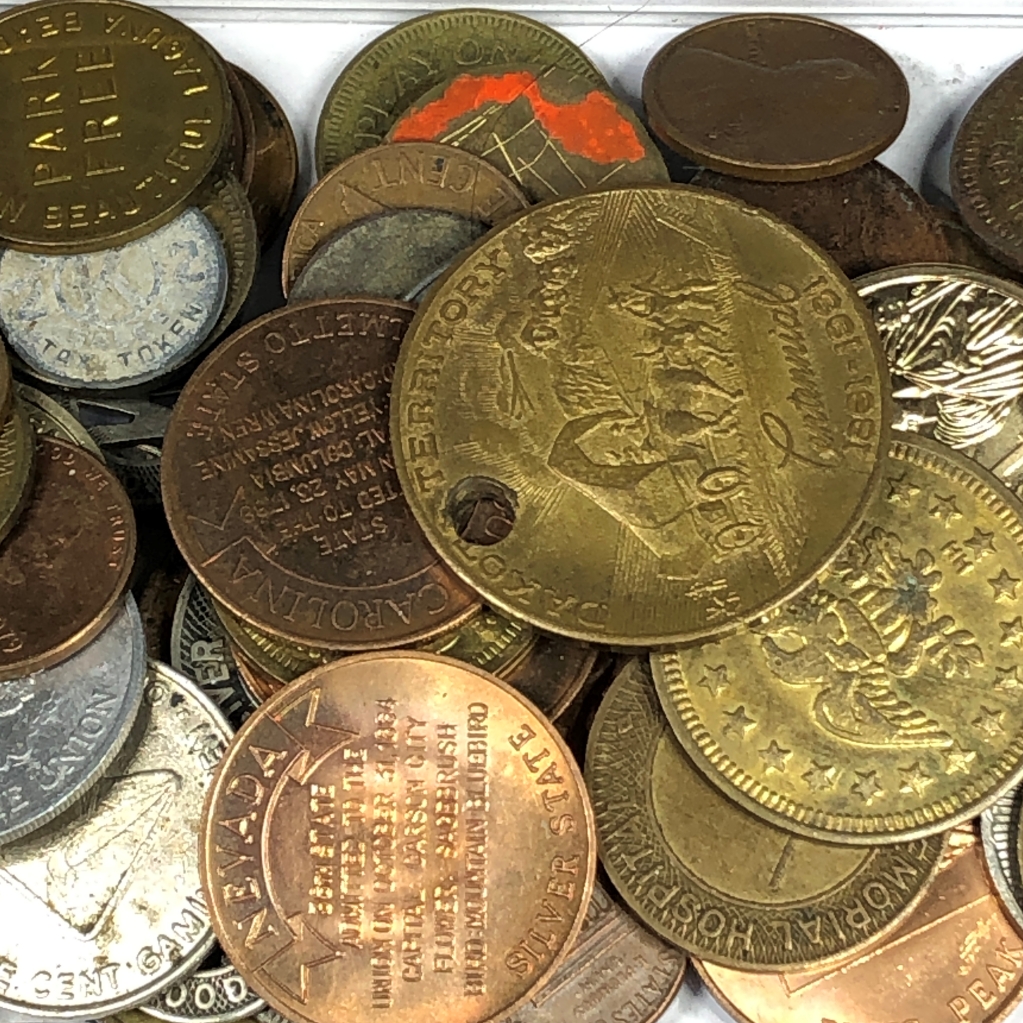 Over 8oz. Of Coins, Tokens, Medals and Pin | Property Room