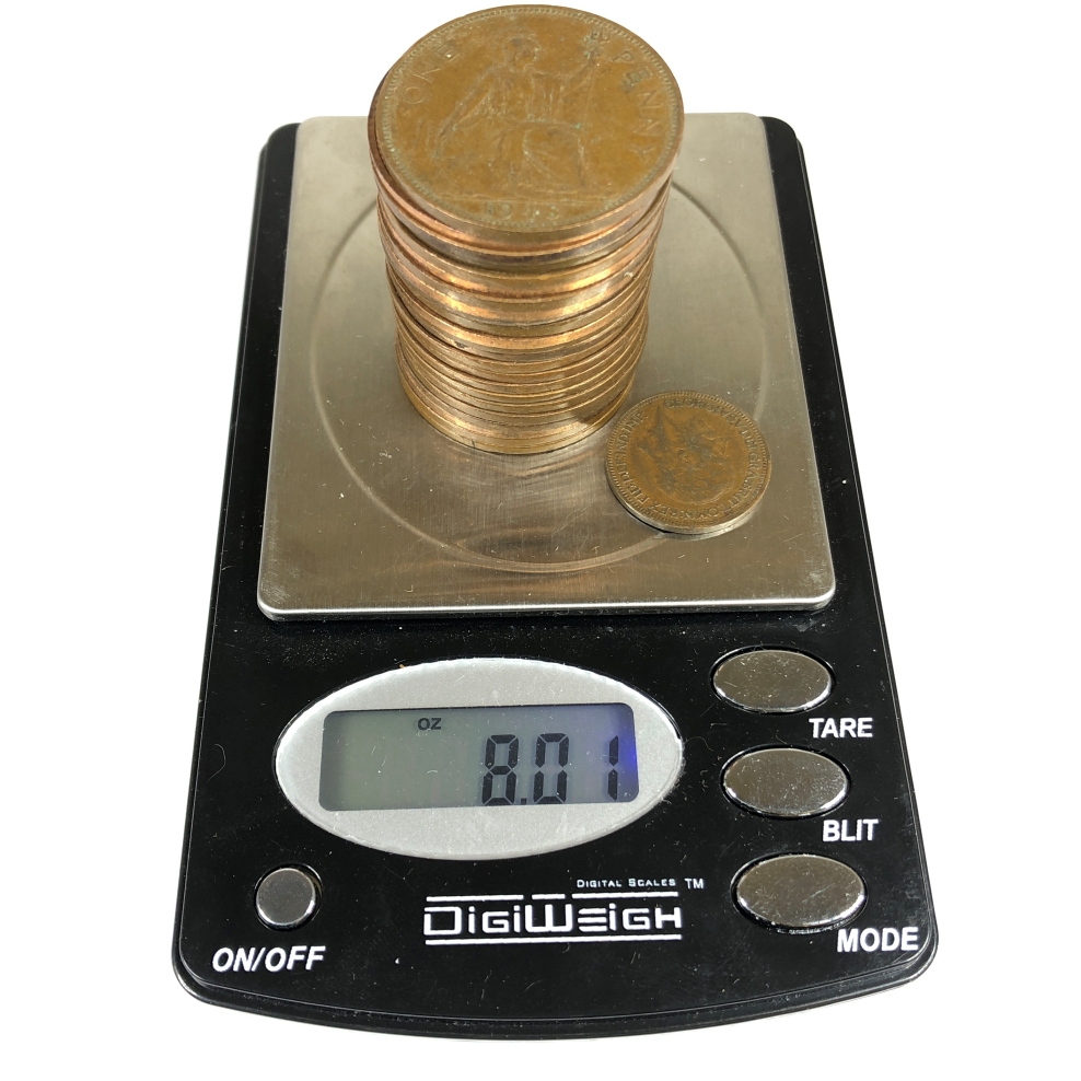 Over Half a Pound 8 oz of World Coins of Britain Great Mix of Dates ...