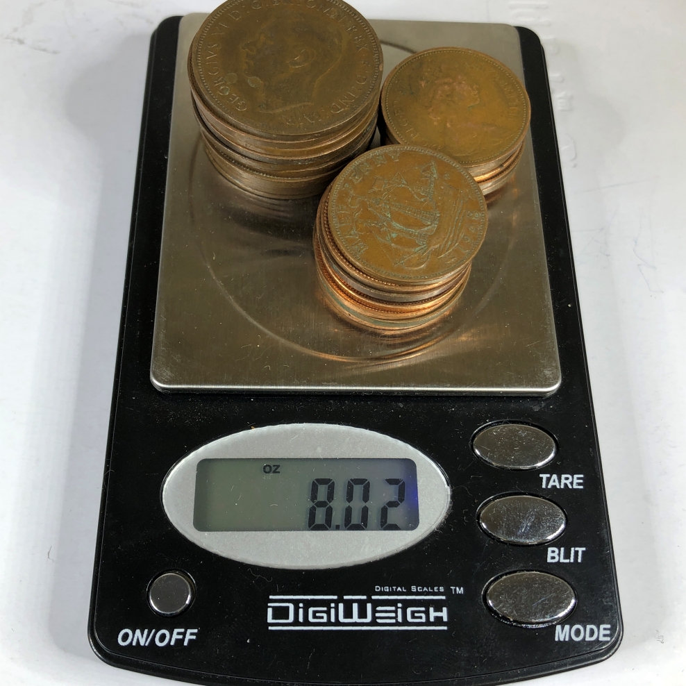 Over Half a Pound 8 oz of World Coins of Britain Great Mix of Dates ...