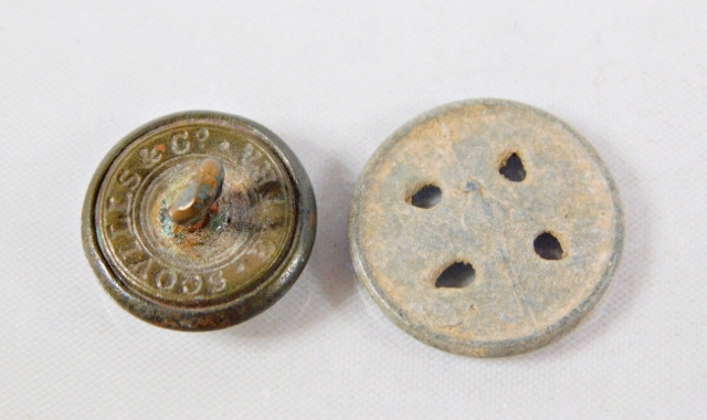 Pant Button and General Service Cuff Button*Civil War Era*Found at Fort ...