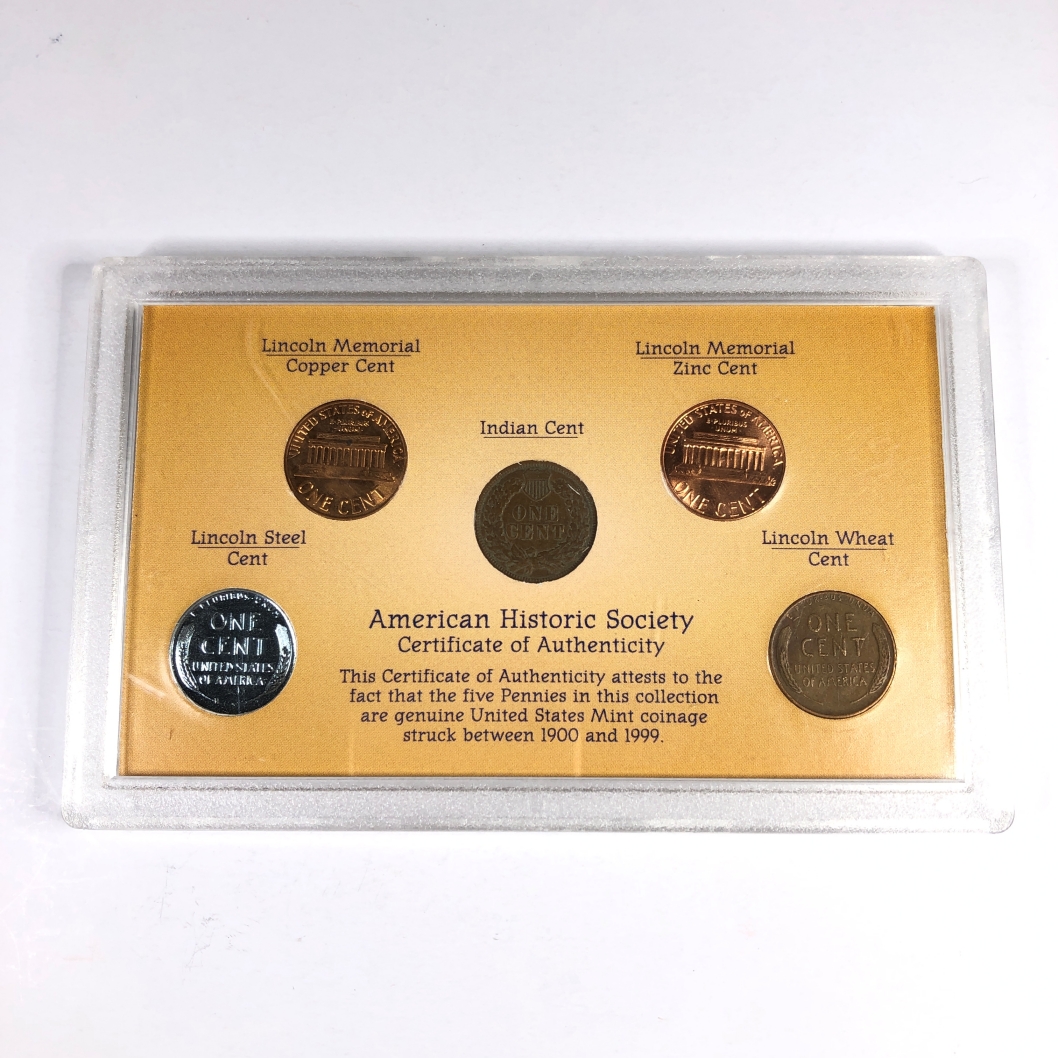 Pennies of the 20th Century: Steel Cent, Wheat Cent, Memorial Cent, and ...