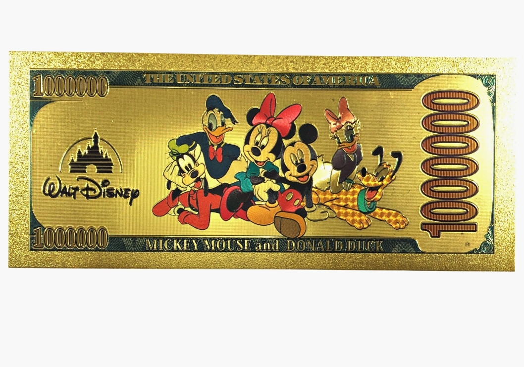 Pluto Gold Foil Million Dollar Commemorative Banknote | Property Room