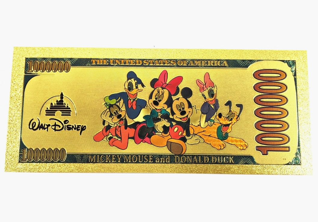 Pluto Gold Foil Million Dollar Commemorative Banknote | Property Room