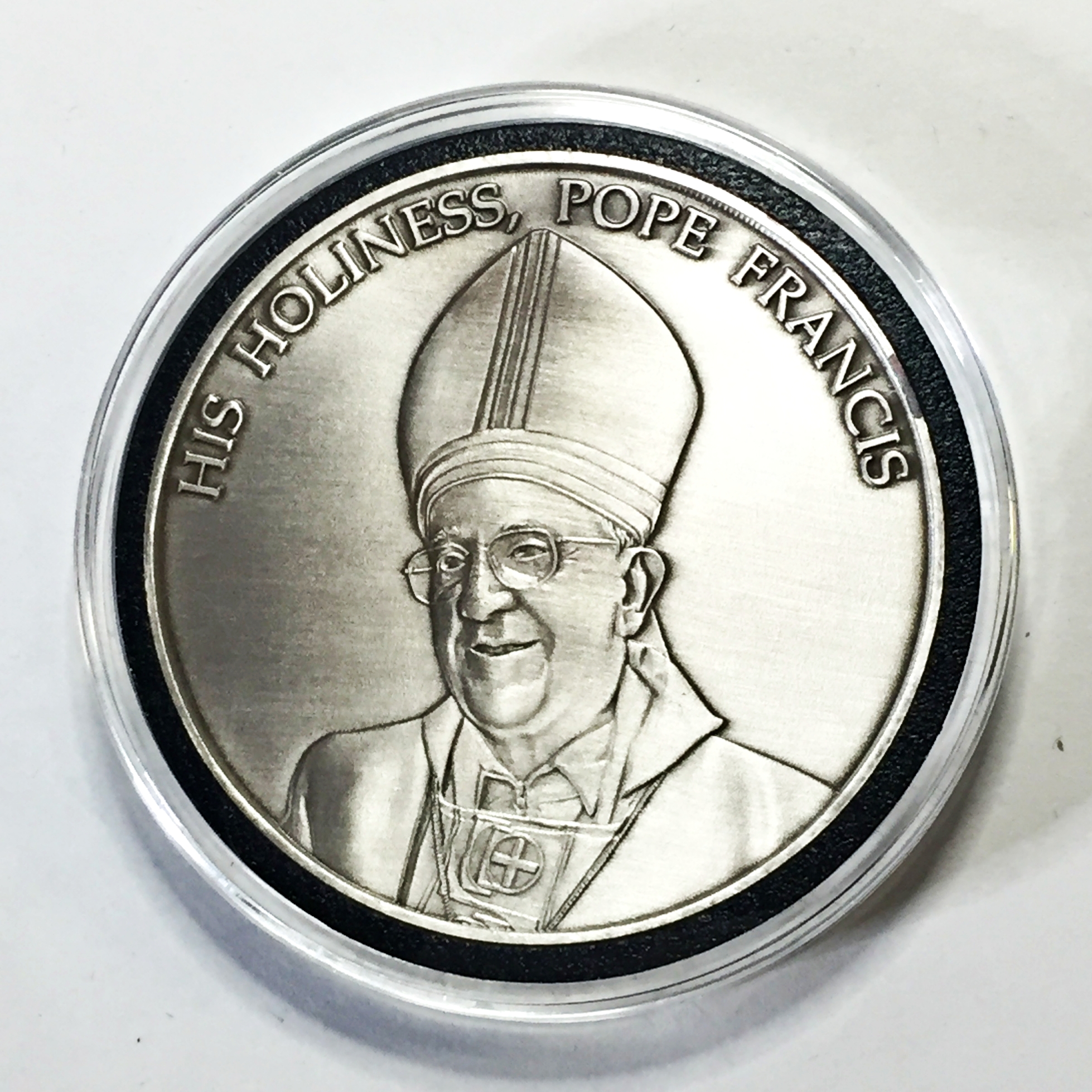 POPE FRANCIS I Five Ounce Silver Commemorative Medallion*2015 Washington, D.C.*Only 1,00 Minted ...
