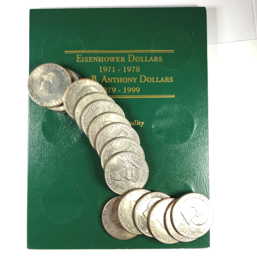 Pre-owned Eisenhower/Susan B. Anthony Dollars Collector's Album ...