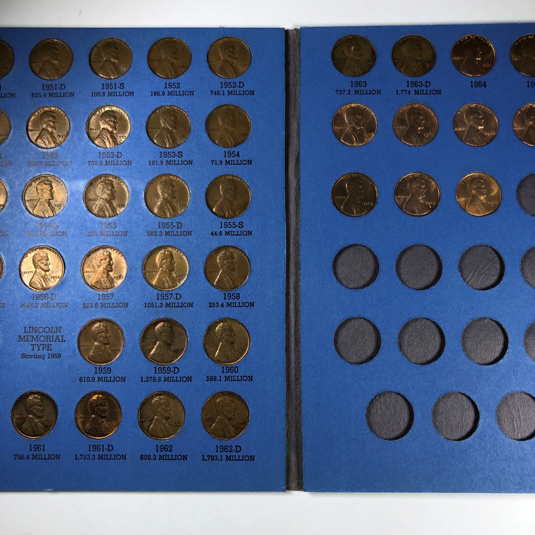 Pre-owned Lincoln Head Cent Collector's Album Starting 1941*Includes 72 ...