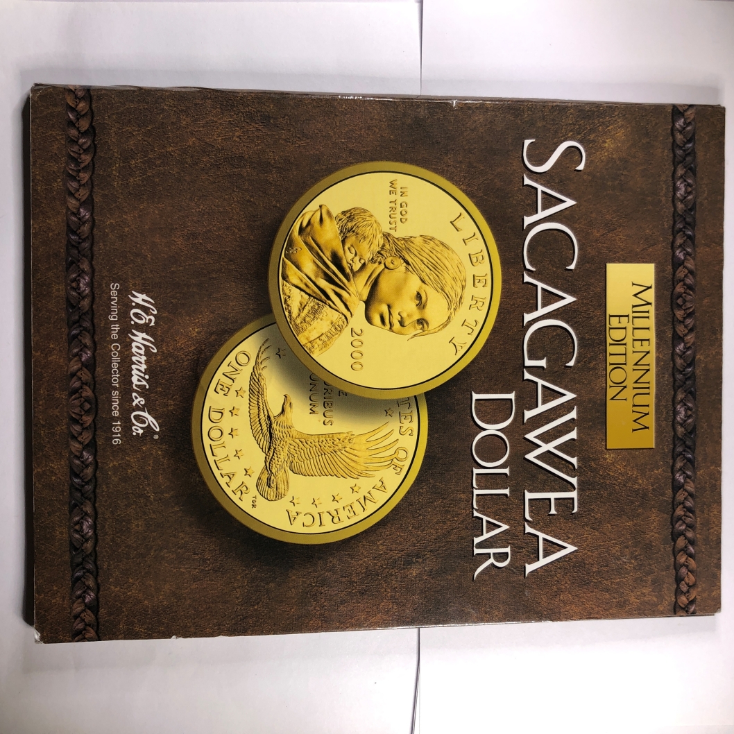 Pre-owned Millennium Edition Sacagawea Dollar Album*Includes Five 2000 ...