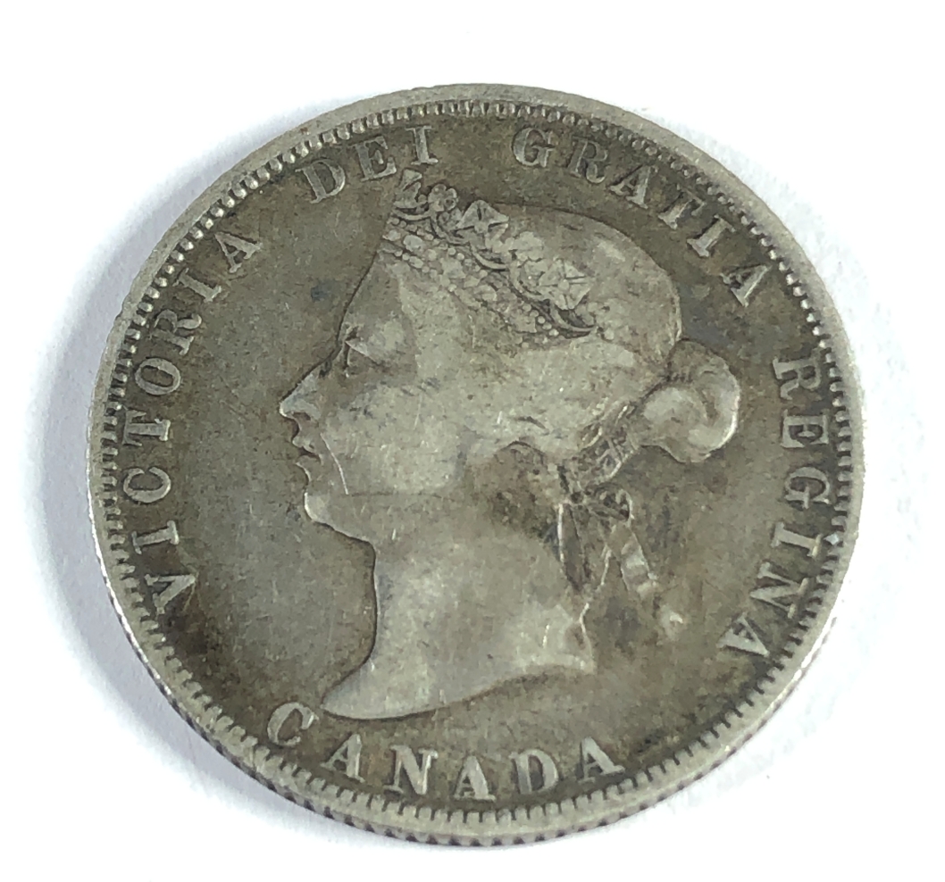 RARE DATE*1871 Canada Silver 25c*Better Grade | Property Room