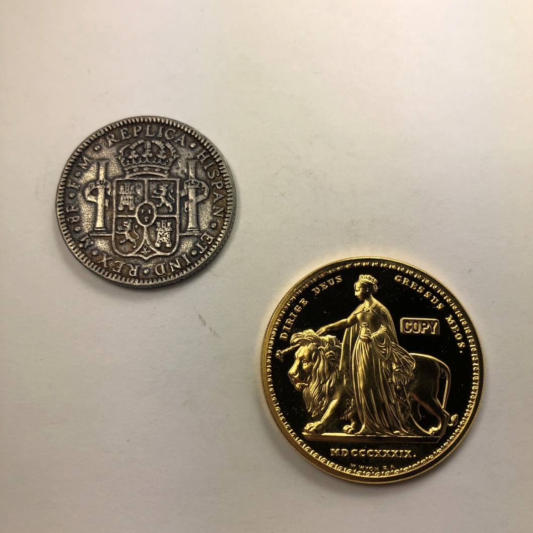 Replica Coin Lot-8 Real and British Gold Coin Replicas | Property Room