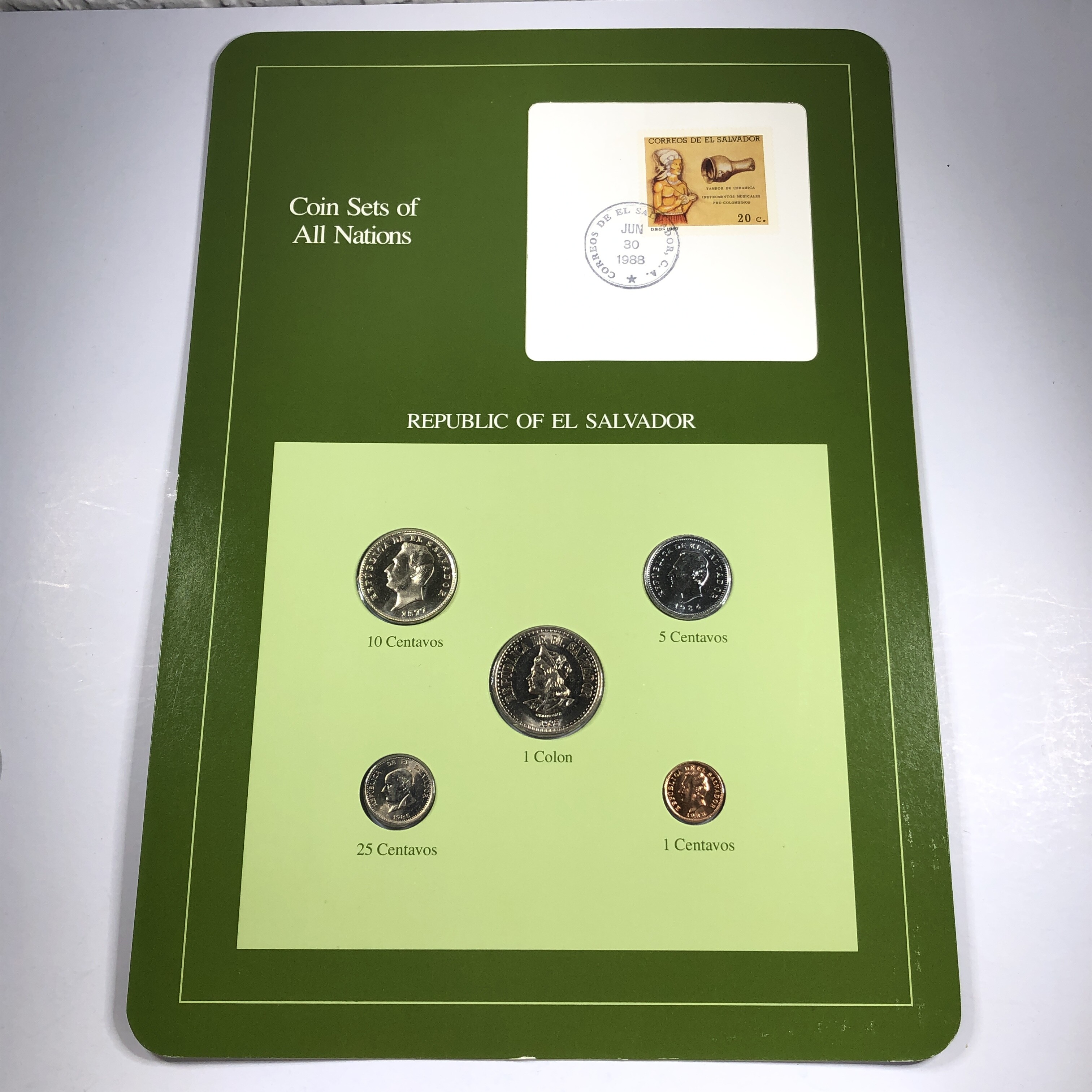 Republic of El Salvador*Coin Sets of All Nations Series*8" x 12" Story Board | Property Room