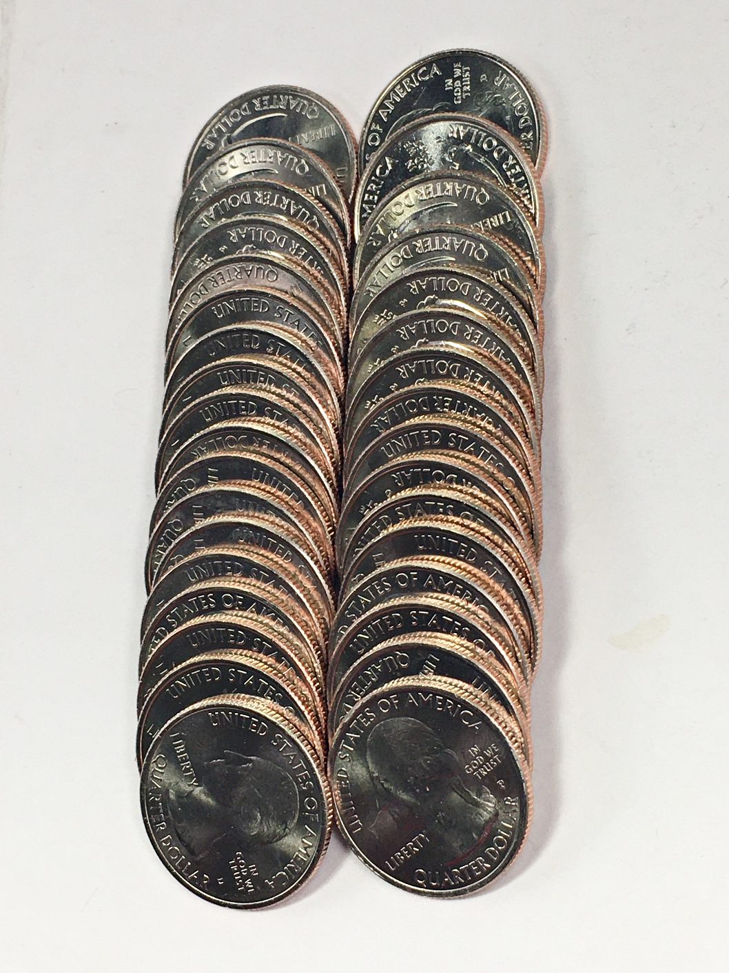 Roll of 34 America the Beautiful Commemorative Quarters*Mixed Years and ...