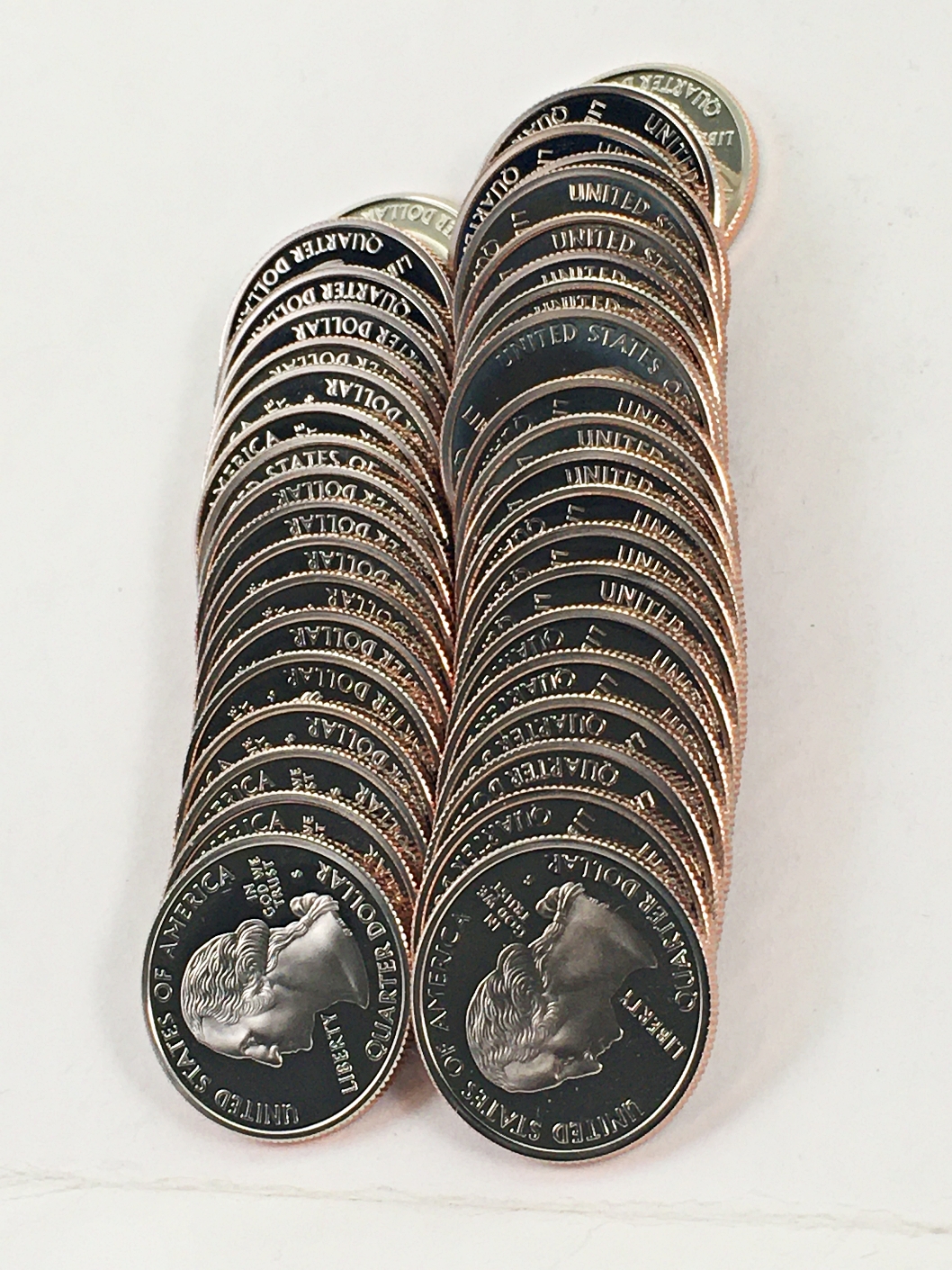 Roll of 40 Mixed Dates and States Commemorative Proof Quarters*Deep ...