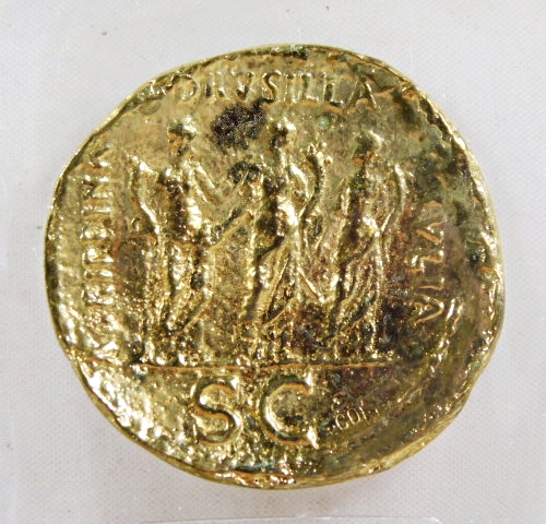 Roman Caligula AD 12-41*Brass Sestertious Nick-named "Little Boots ...